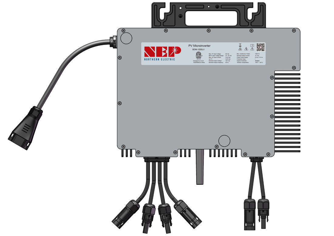 [Preorder] NEP BDM-1200-LV Liberty 120V Plug-in Microinverter | 1200W ...